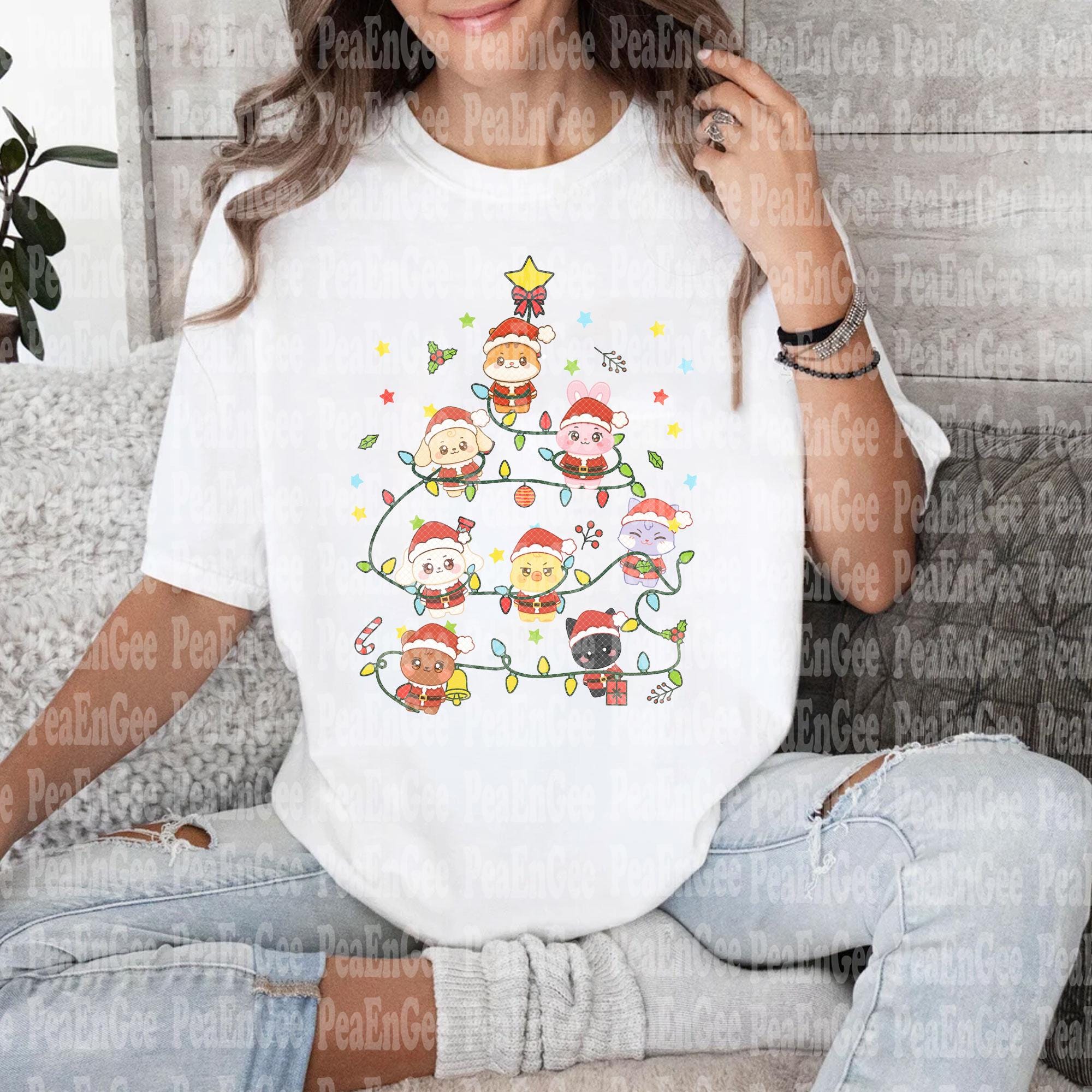 Aniteez Christmas Tree PNG: Kpop Ateez Fan Design (digital Download) - Etsy