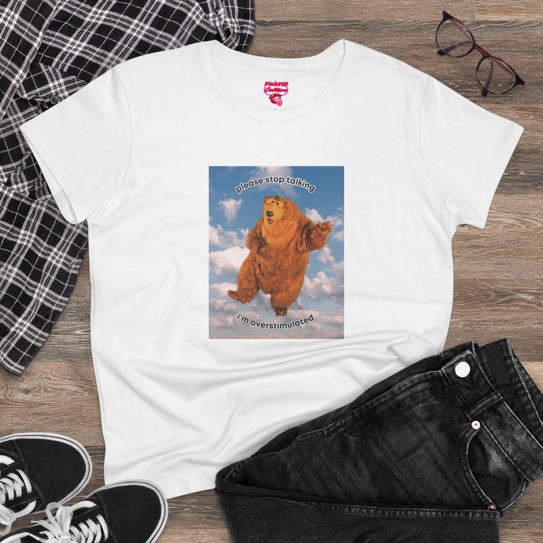 Overstimulated Funny Social Battery Low, Introvert Humor Tee, Humor ...