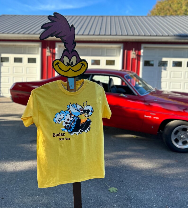 Dodge Scat Pack T Shirt Yellow Mopar - Etsy