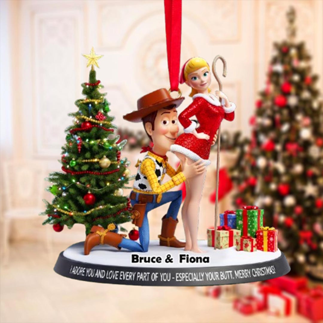Personalized Disney Toy Story Couple Christmas Ornament, Disney Toy ...