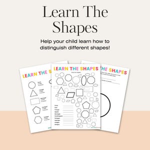 Learn the Shapes - Etsy