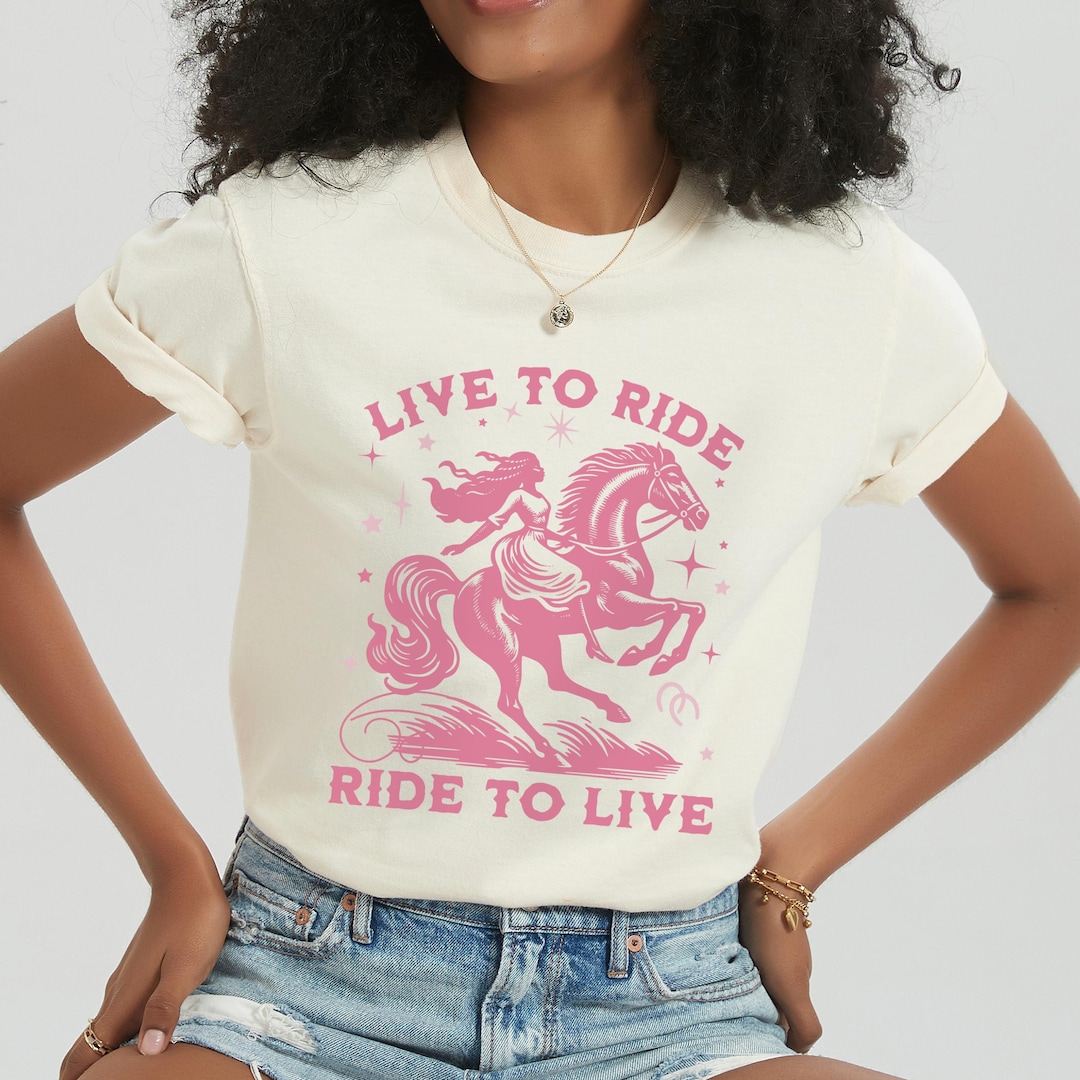 Live to Ride T-shirt | Ride to Live Equestrian Tee | Horse Lover Gift ...