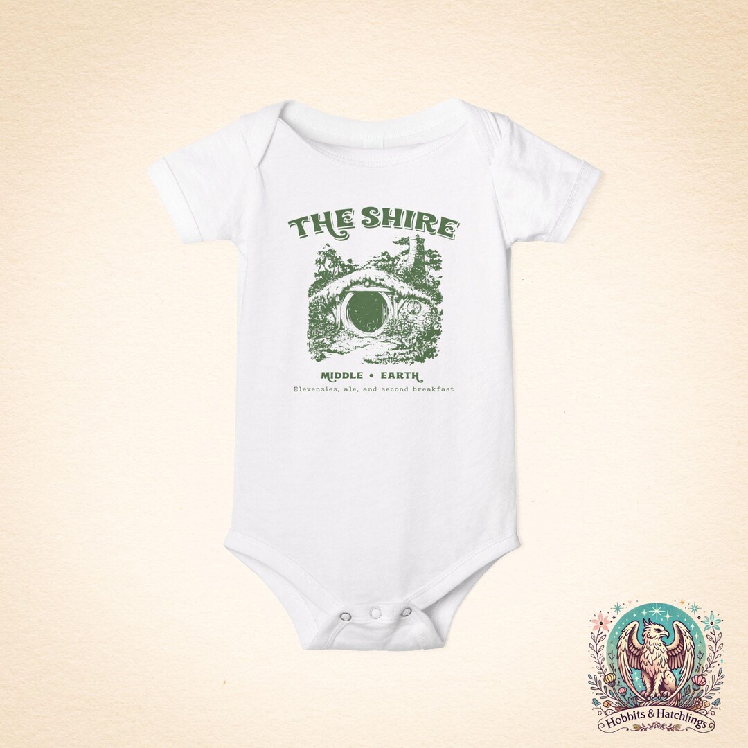 The Shire Baby Onesie Lord of the Rings - Etsy