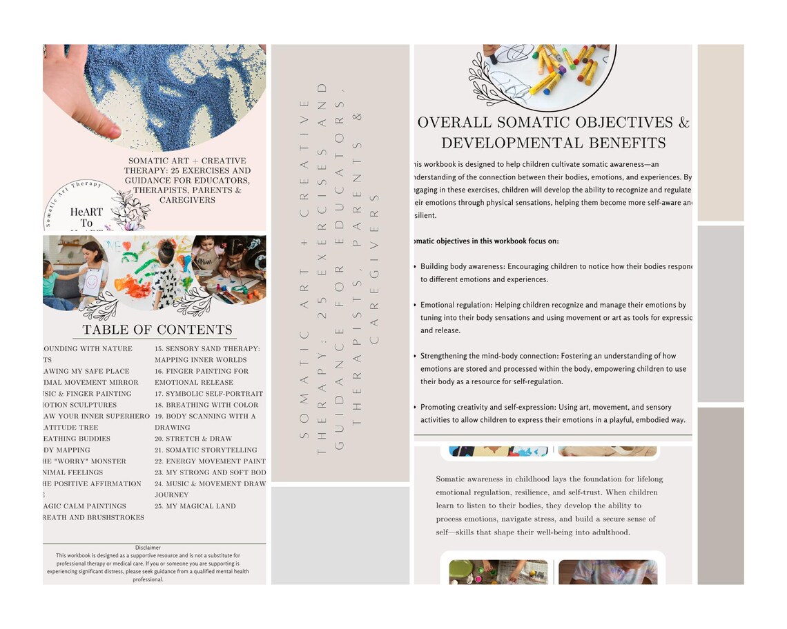 Somatic Art Therapy for Children. 25 Creative Exercises for Emotional ...