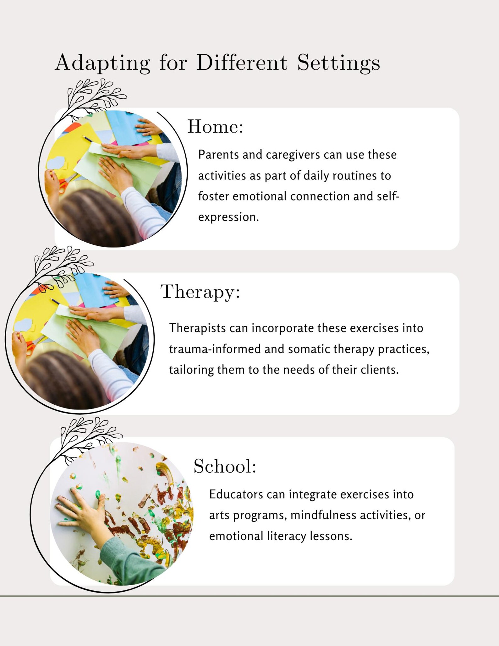 Somatic Art Therapy for Children. 25 Creative Exercises for Emotional ...