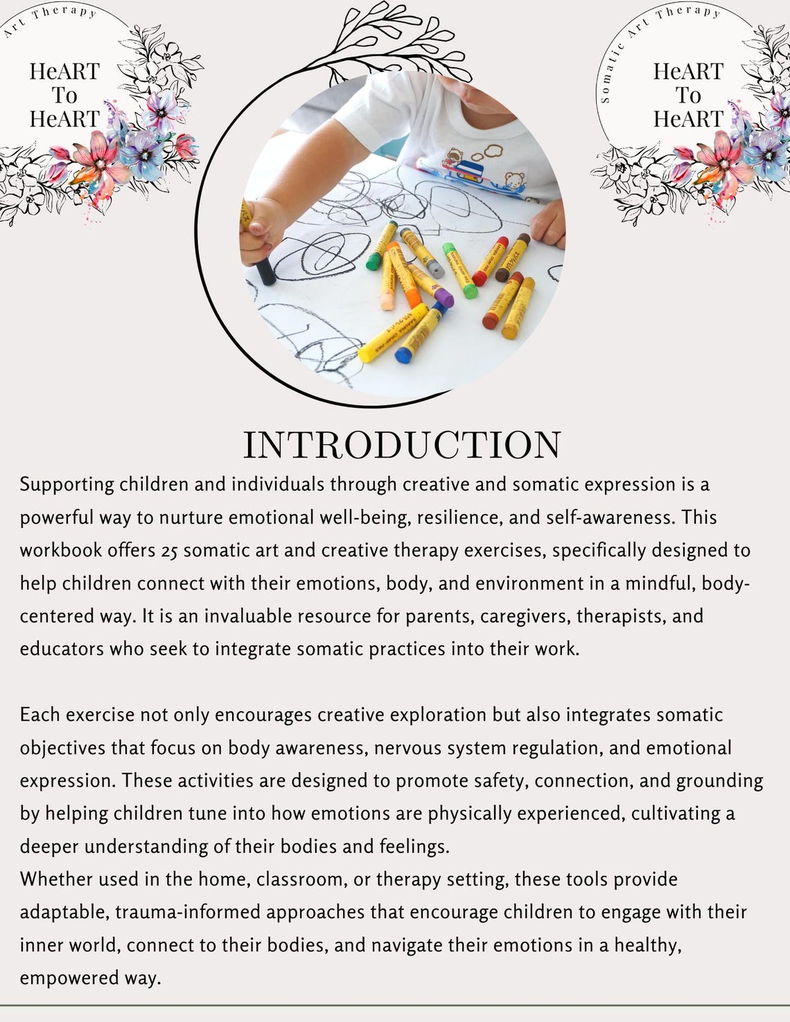 Somatic Art Therapy for Children. 25 Creative Exercises for Emotional ...