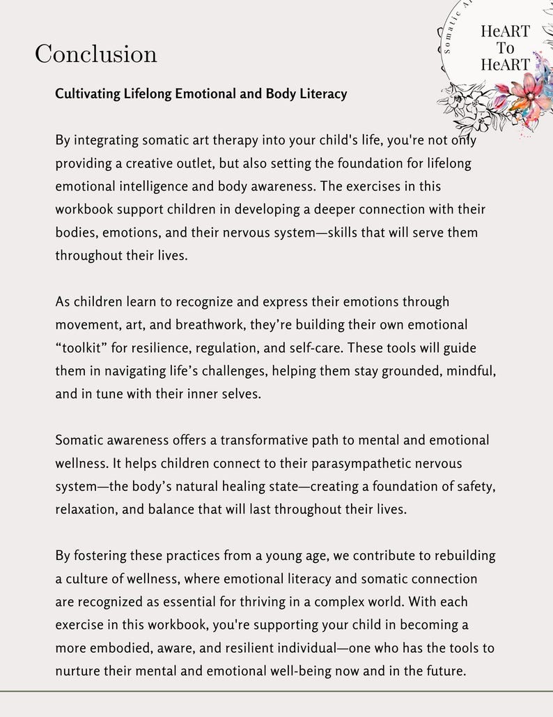 Somatic Art Therapy for Children. 25 Creative Exercises for Emotional ...