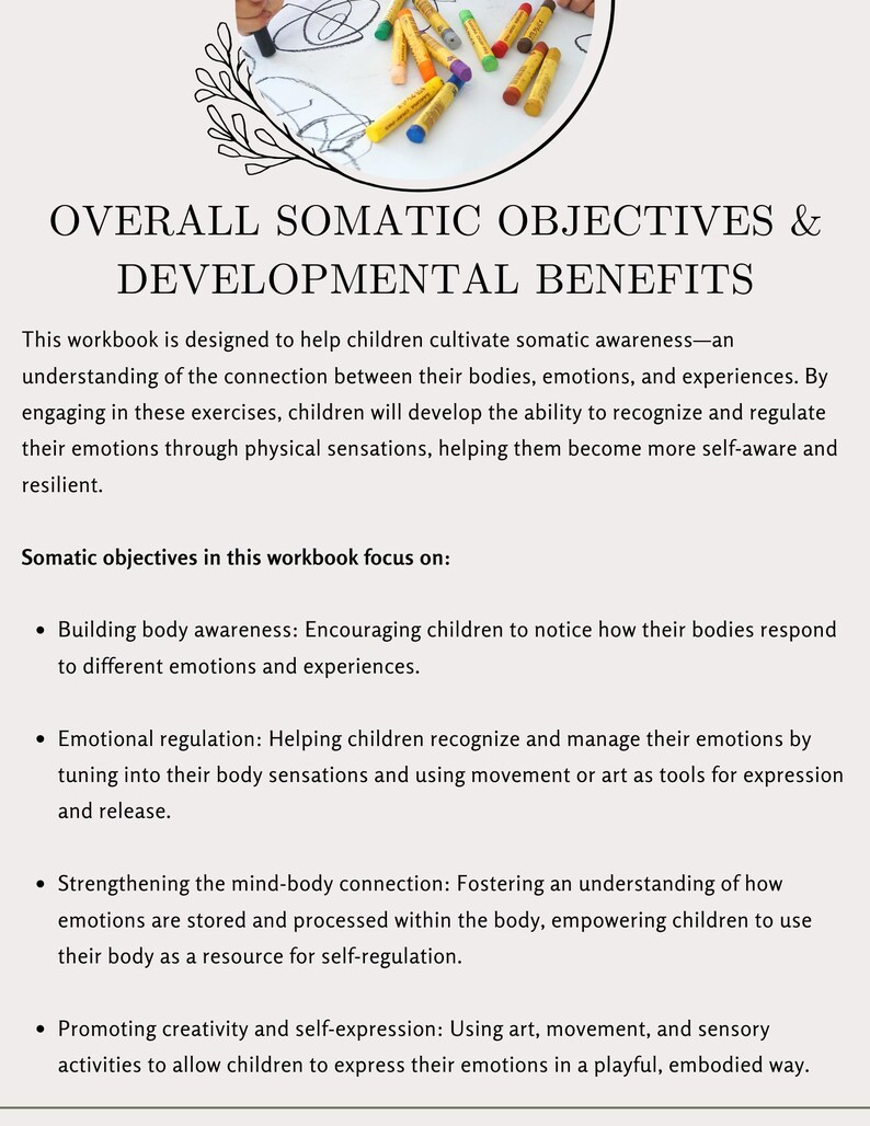 Somatic Art Therapy for Children. 25 Creative Exercises for Emotional ...