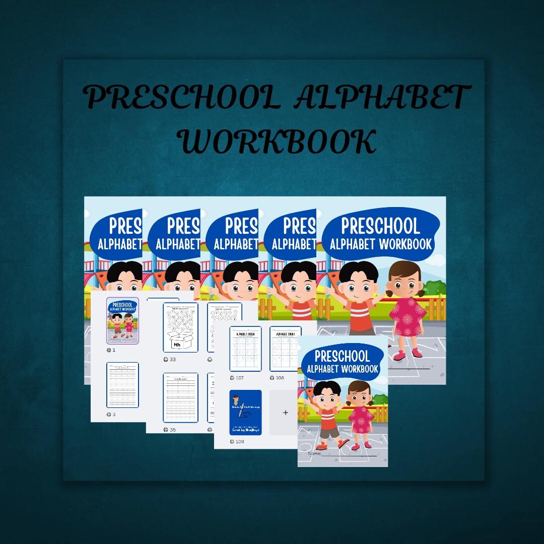 Preschool Alphabet Workbook - Etsy