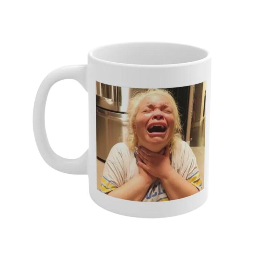 Funny Crying Meme Mug, Viral Pop Culture Coffee Cup Humor Gift - Etsy