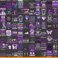 Purple Ribbon - Etsy