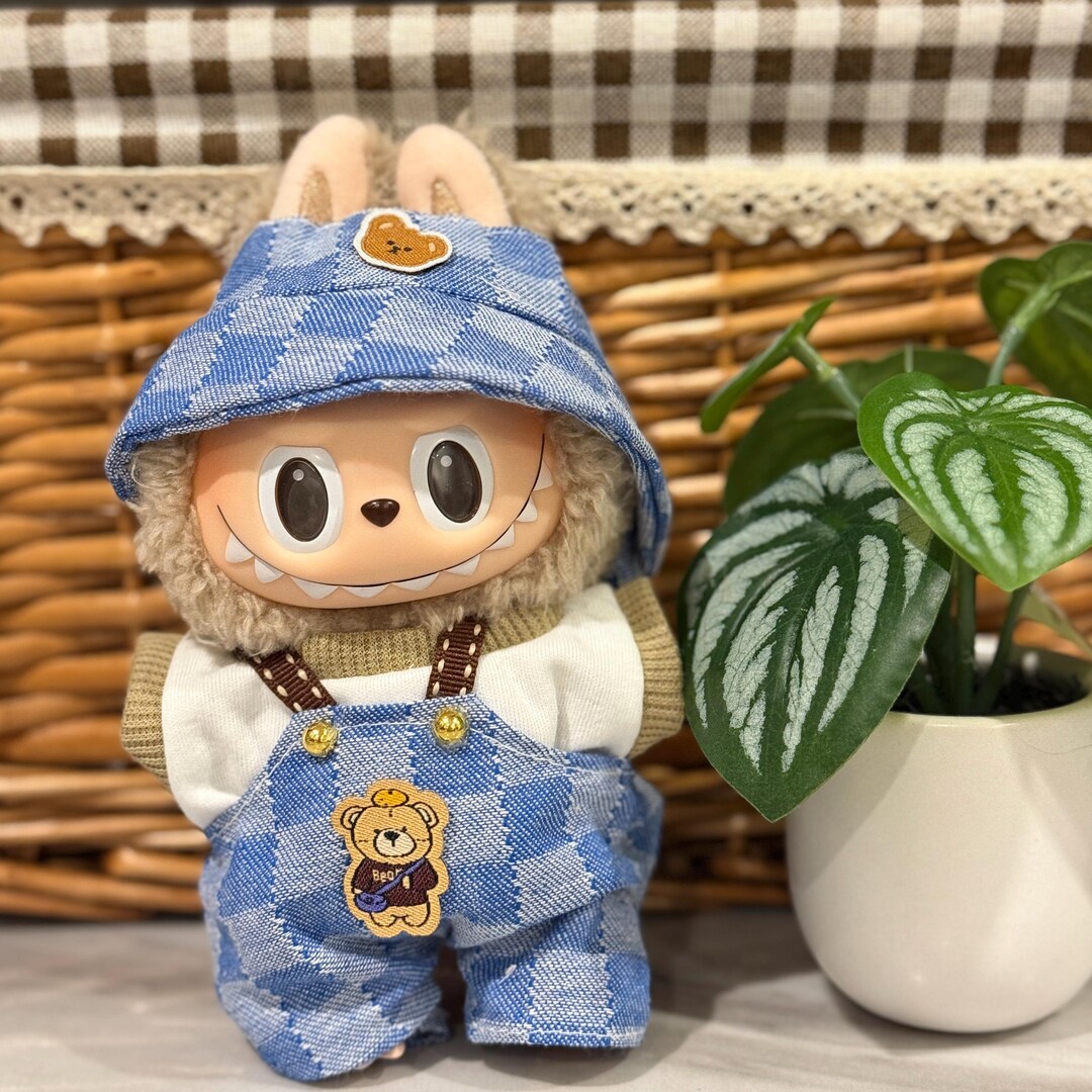 Labubu Handmade Doll Clothes | Denim Overall | Doll Outfit | Labubu ...