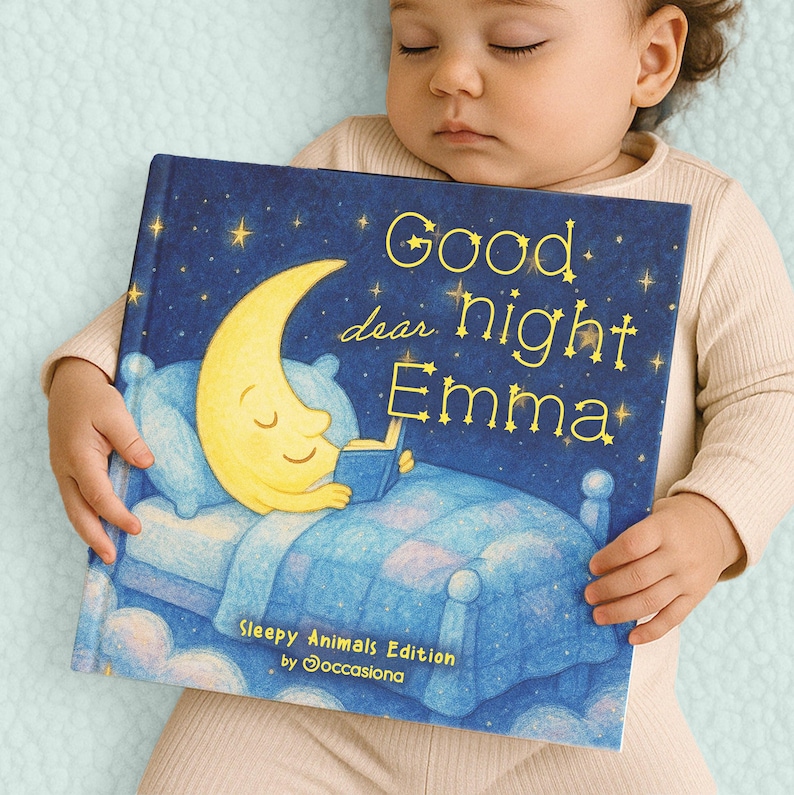 Personalized Baby Story Book With Name Custom Baby Animal Storybook ...
