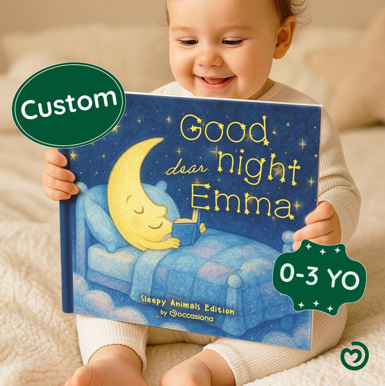 Personalized Baby Story Book With Name Custom Baby Animal Storybook ...