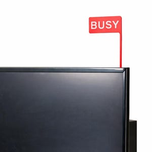 Busy Sign Monitor Flag – Desk Privacy Sign for Office & Work From Home ...