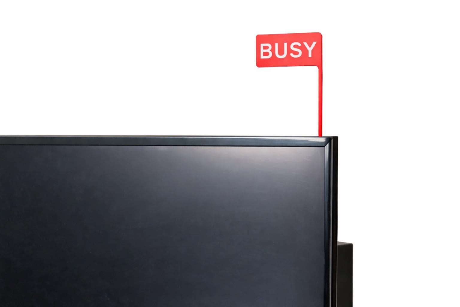 Busy Sign Monitor Flag – Desk Privacy Sign for Office & Work From Home ...
