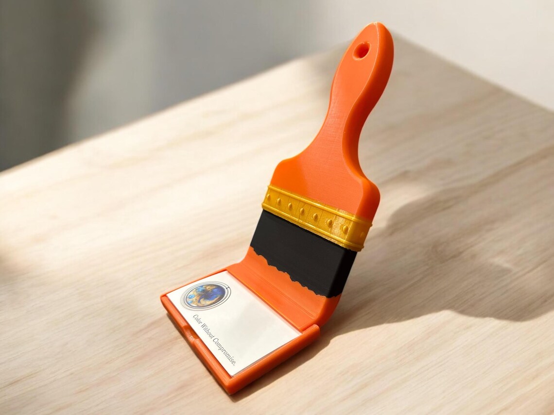 Paintbrush Business Card Holder – Fun Desk Accessory – Custom Color ...