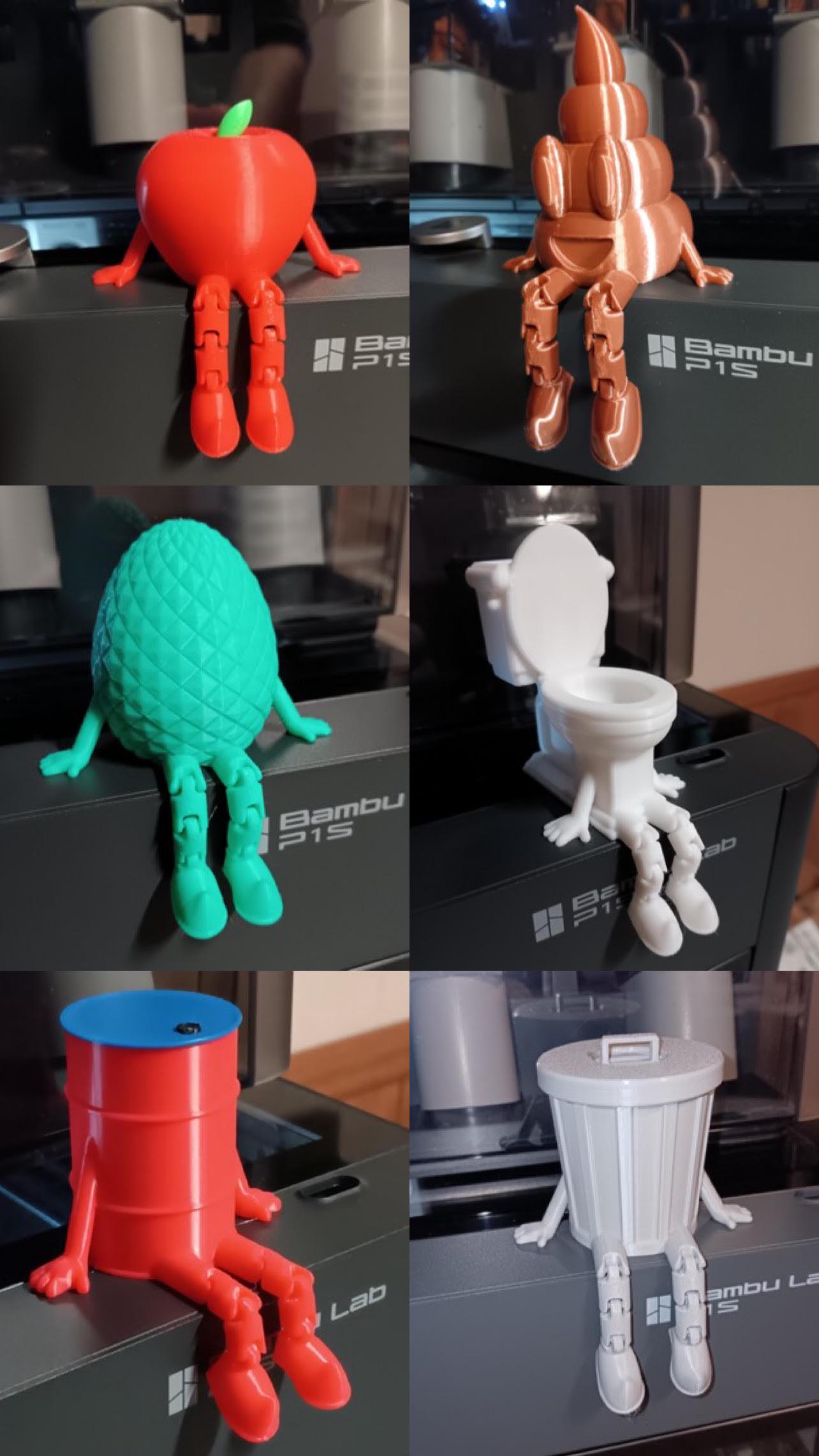 Articulated Buddy – Fun Desk Toy | Bolt, Golf Ball, Ice Cream ...