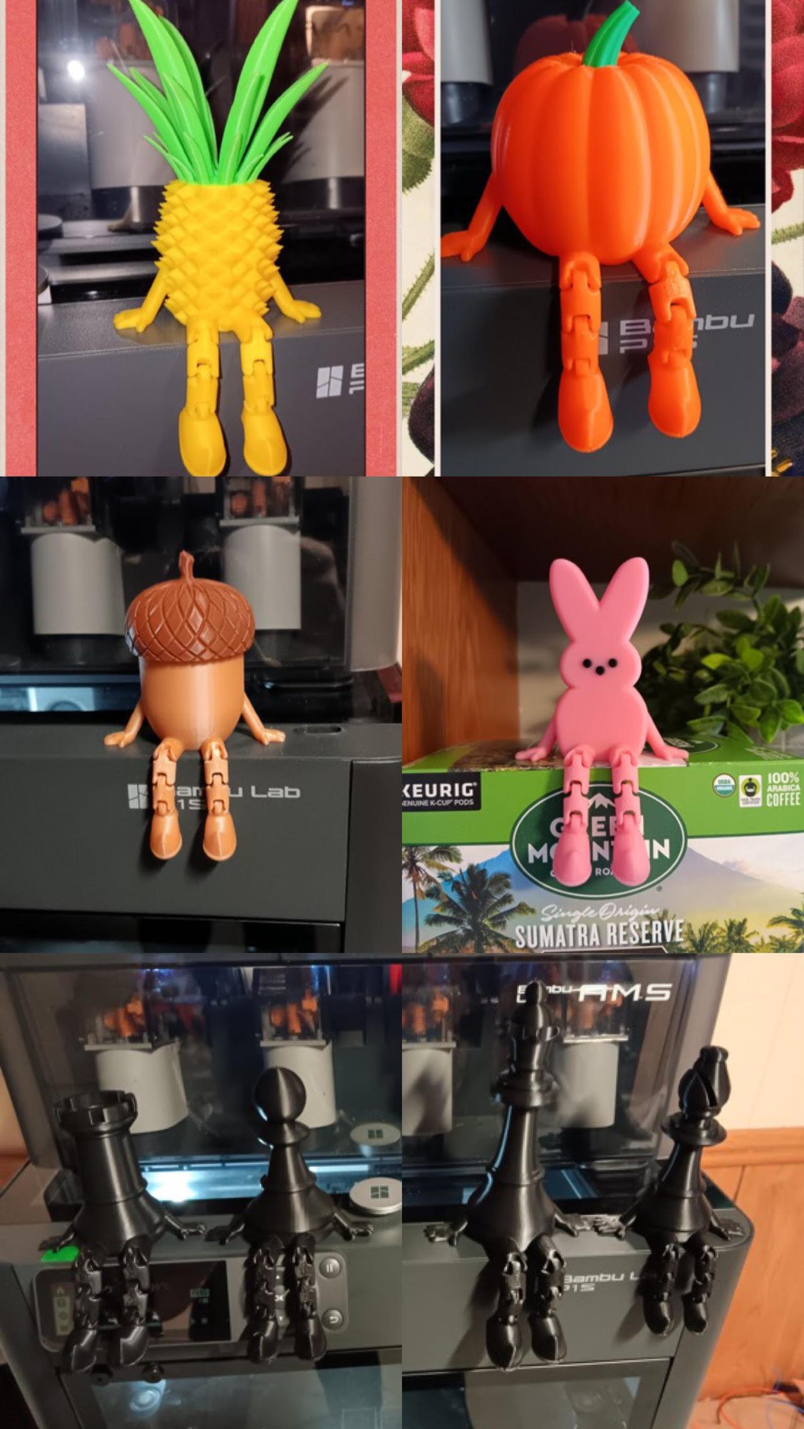 Articulated Buddy – Fun Desk Toy | Bolt, Golf Ball, Ice Cream ...
