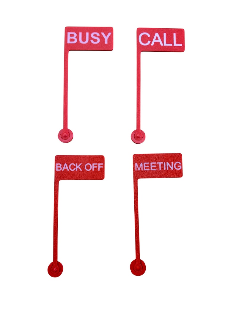 Busy Sign Monitor Flag – Desk Privacy Sign for Office & Work From Home ...
