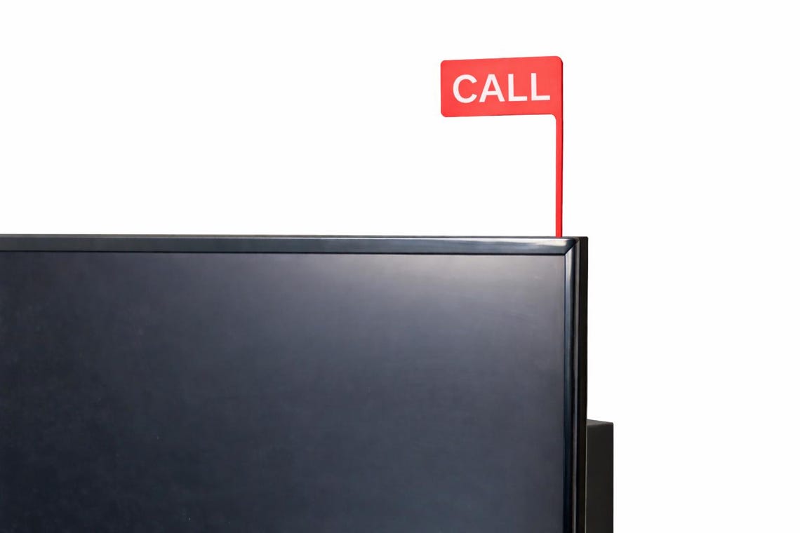 Busy Sign Monitor Flag – Desk Privacy Sign for Office & Work From Home ...