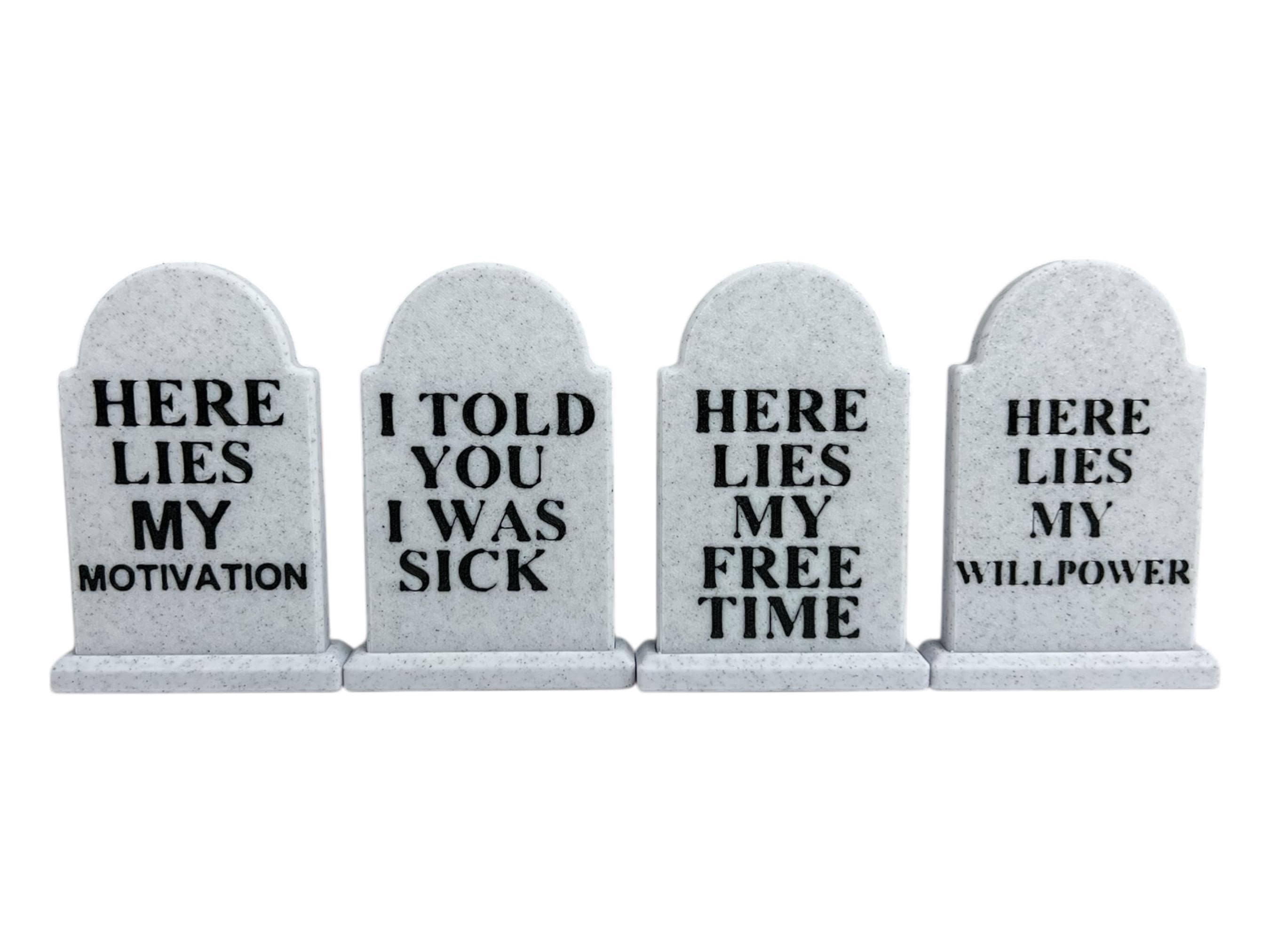 Funny Mini Tombstone Desk Décor – Halloween Gag Gift - Etsy