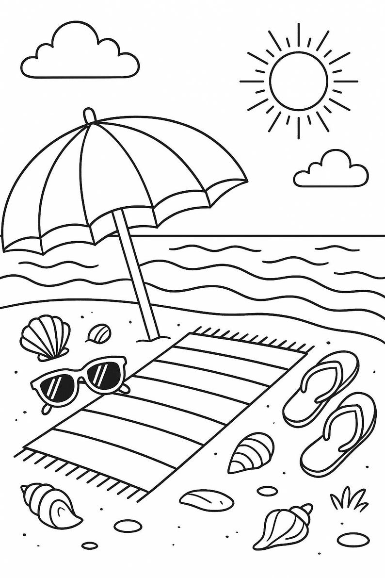 Summer Coloring Book – Printable PDF | Fun Coloring Pages for Kids ...