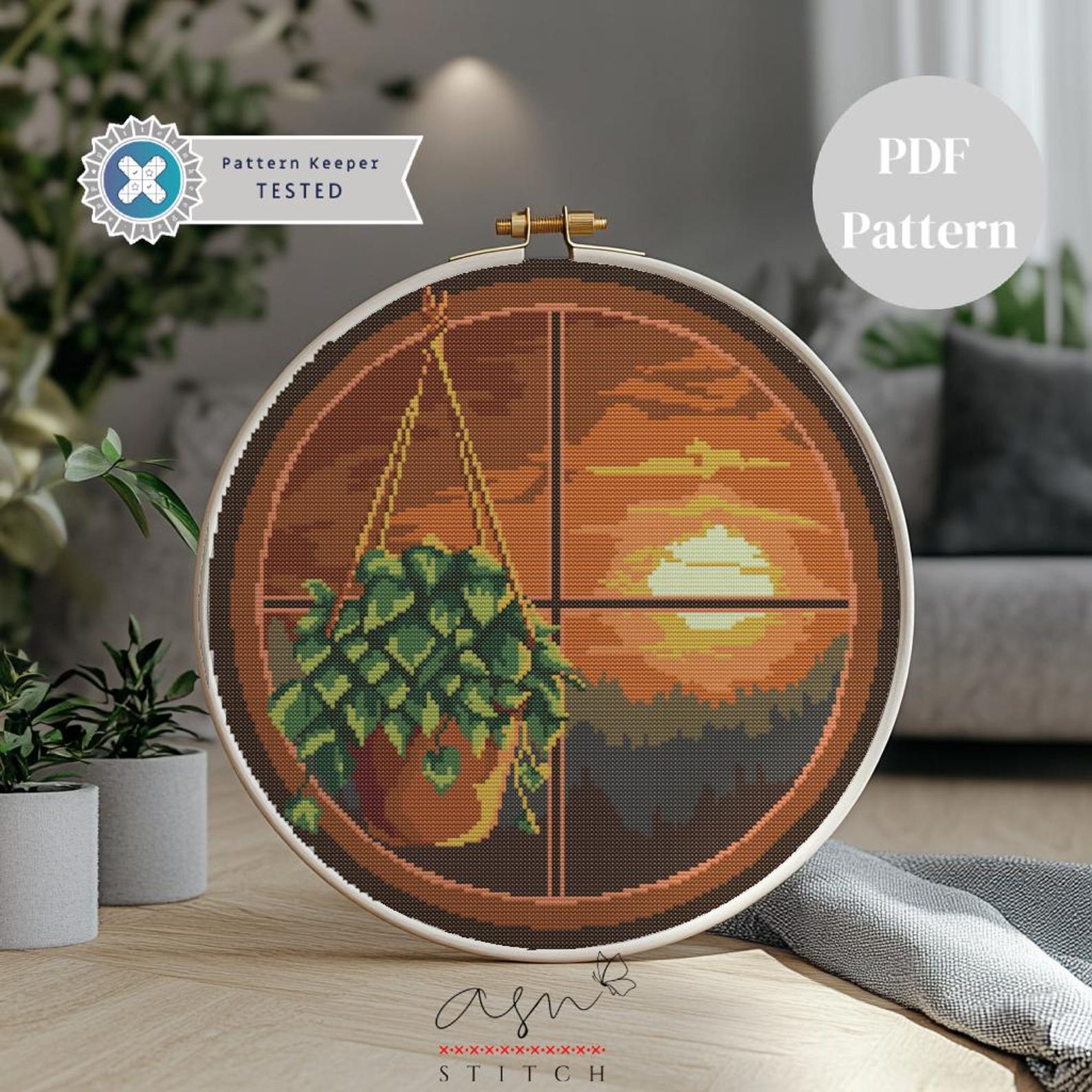 Pothos Plant Cross Stitch Pattern, Plants Cross Stitch Pattern, Cross ...