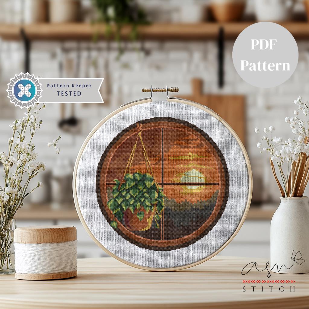 Pothos Plant Cross Stitch Pattern, Cross Stitch House Plant, Cross ...