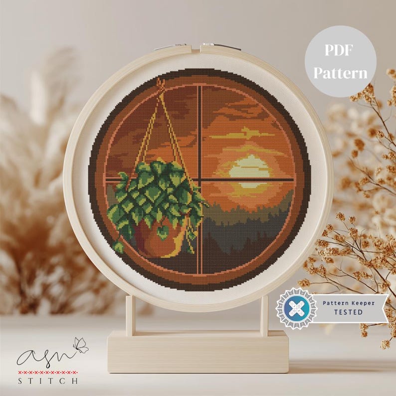 Pothos Plant Cross Stitch Pattern, Cross Stitch House Plant, Cross ...