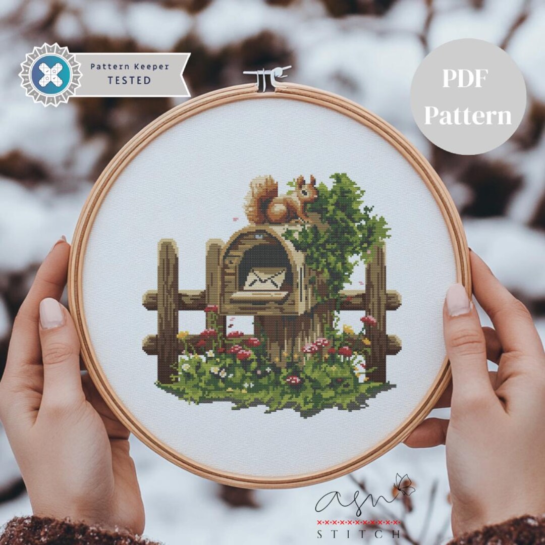 Mail Box Cross Stitch Pattern, Letter Box Cross Stitch Pattern, Cross ...