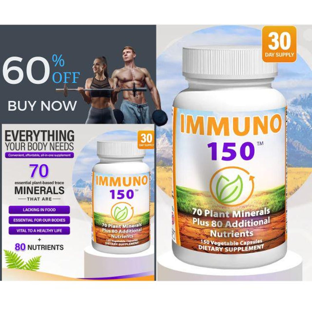 Daily Immune Defense Supplement – 150+ Nutrients Complex – Antioxidant ...