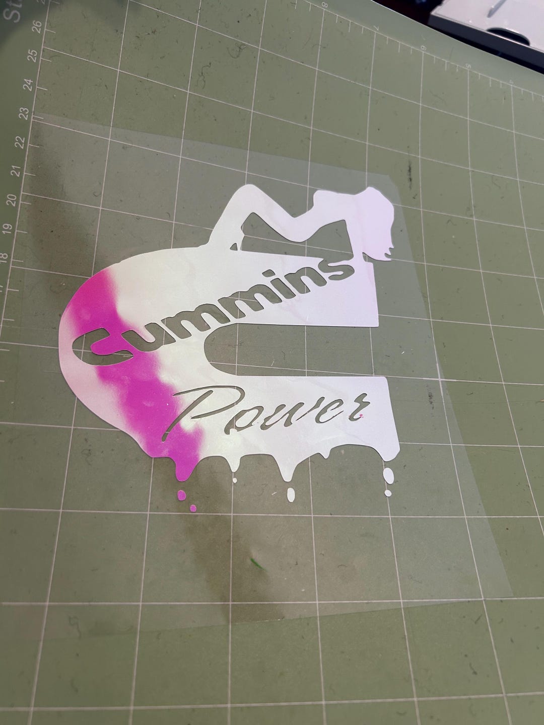 Cummins Power W/ Lady Decal ,cummins Power Diesel Truck Decal, Cummins ...
