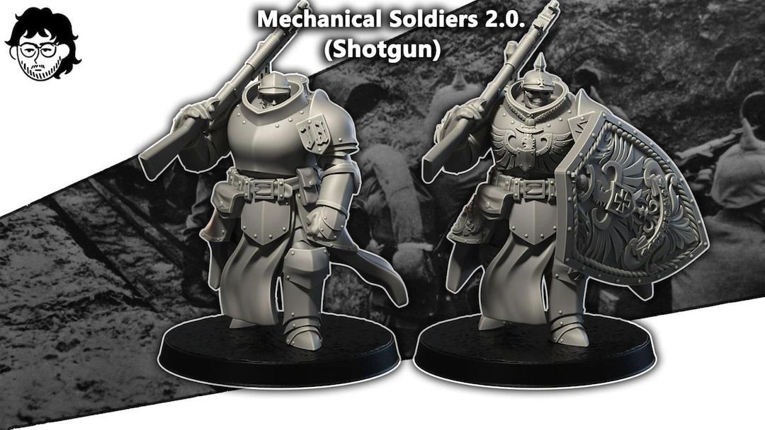 Dimomodels -2x Mechanical Soldiers 2.0 (shotgun) - Germanic Free States ...