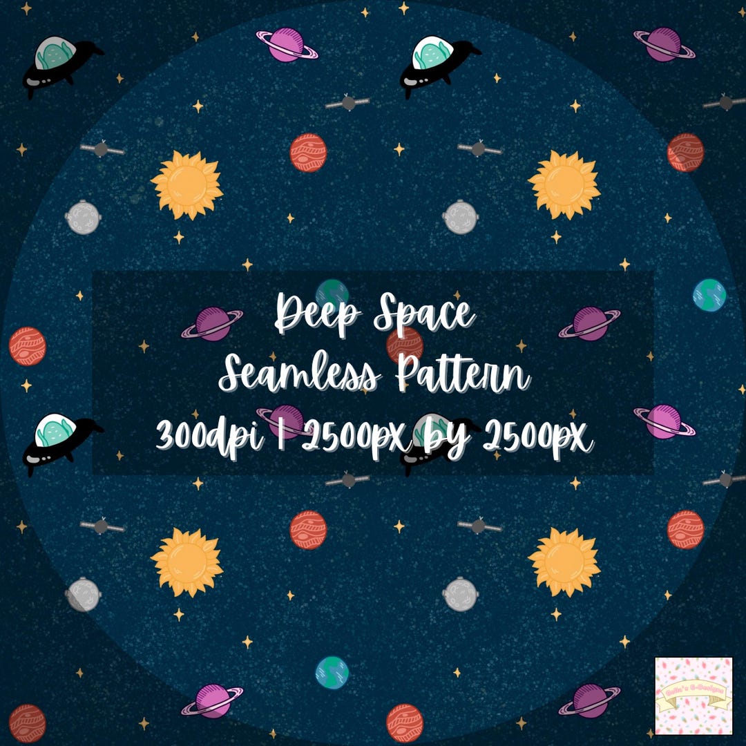 Deep Space | Seamless Pattern - Etsy