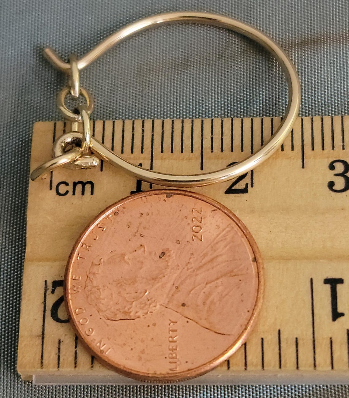 SALE - 14kt Gold Filled Charm Holder Pendant With Chain Closer, Small ...