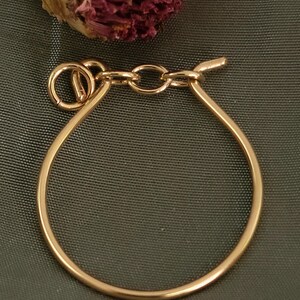 SALE - 14kt Gold Filled Charm Holder Pendant With Chain Closer, Small ...