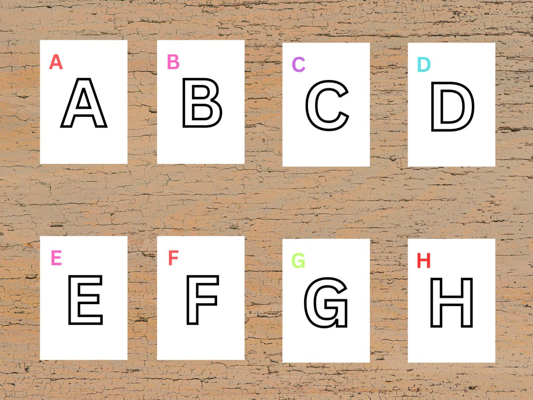 ABC Tracing | Printable Alphabet ABC Capital Letters |baby Shower Baby ...