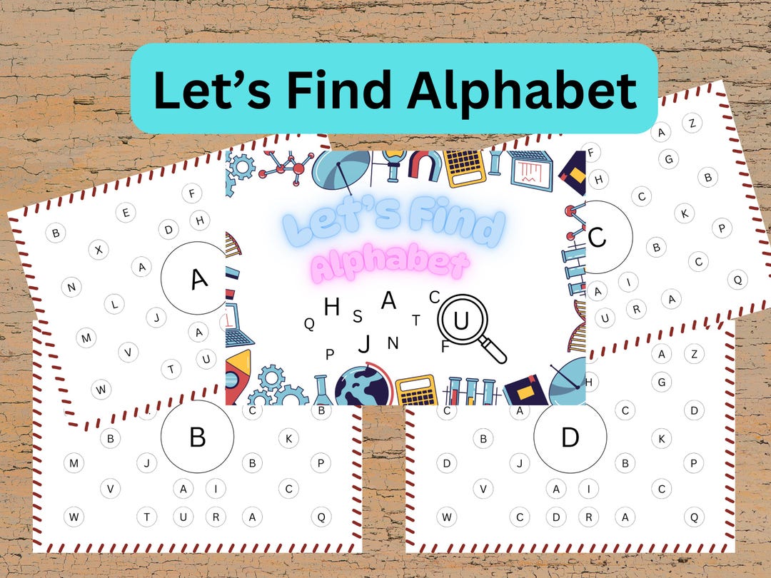 Alphabet Worksheets Printable, Alphabet Search and Find, Alphabet ...