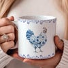 Vintage Fall Barn Coffee Mug, Cup With Old Barn, Rooster Chickens Hot ...
