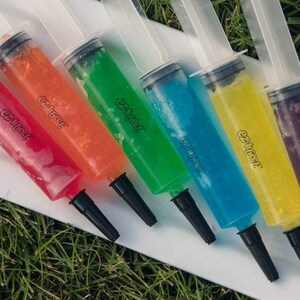 25 Pcs Ez-inject Jello Shot Syringes With Caps - 100% Safe and Reusable ...