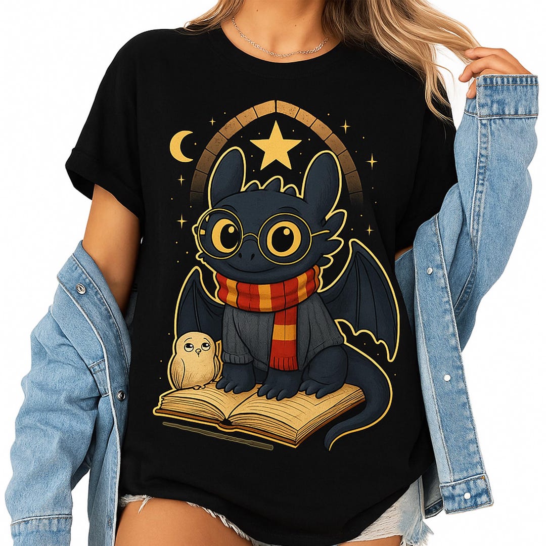 Retro Toothless Graphic T-shirt, Epic Universe Toothless Shirt, How to ...