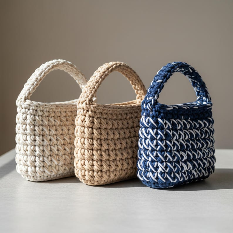 Crochet Mini Bag Pattern PDF | Easy Beginner-friendly Purse, Tote ...