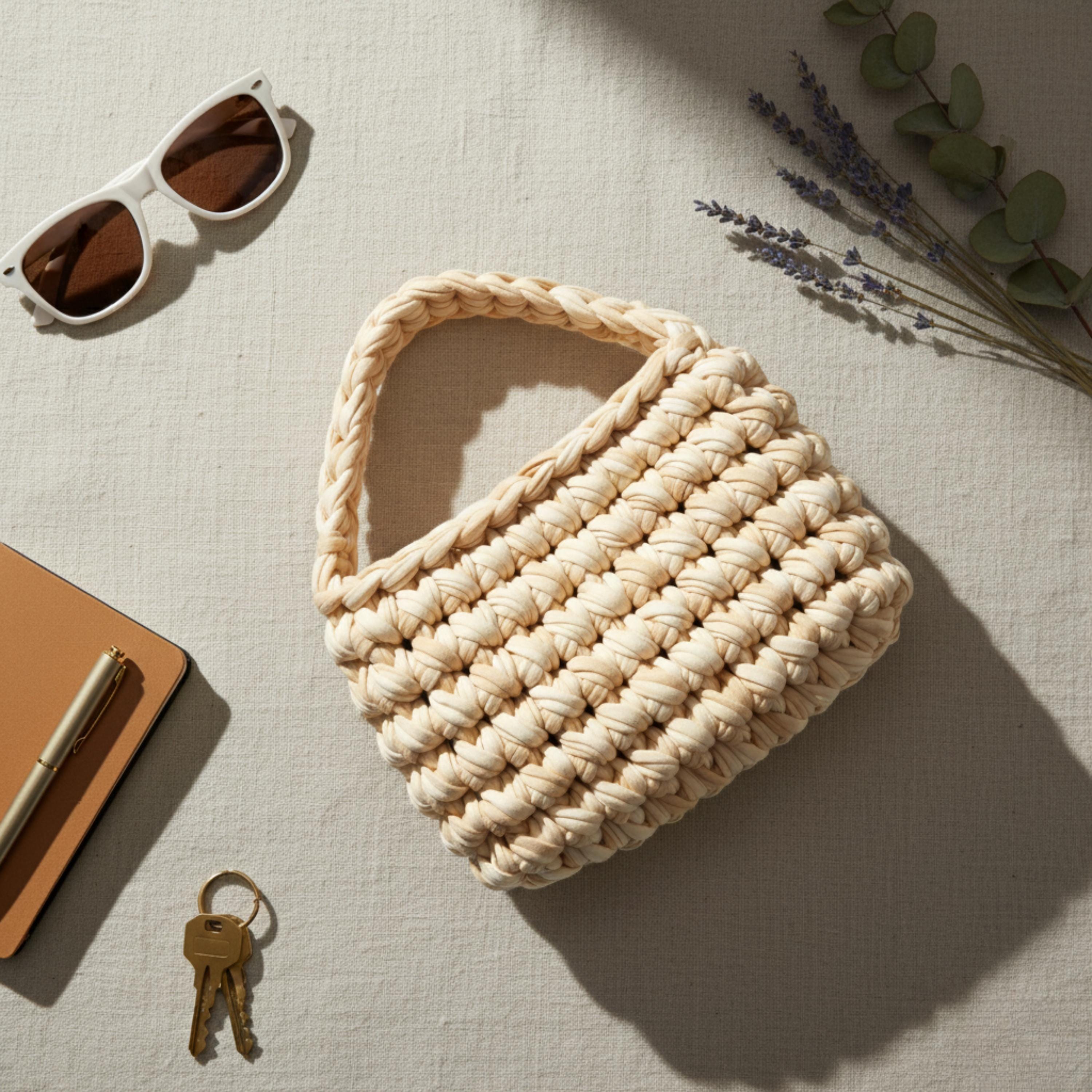 Crochet Mini Bag Pattern PDF | Easy Beginner-friendly Purse, Tote ...
