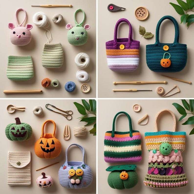 Amigurumi Crochet Bag Pattern Bundle PDF – 25+ Beginner-friendly ...