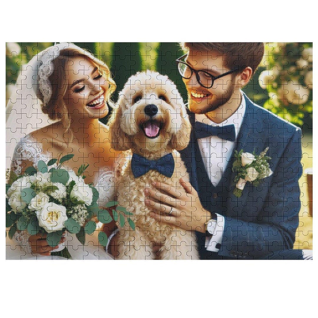 Personalized Wooden Round Puzzle – Custom Jigsaw Puzzle With Photo 300 ...