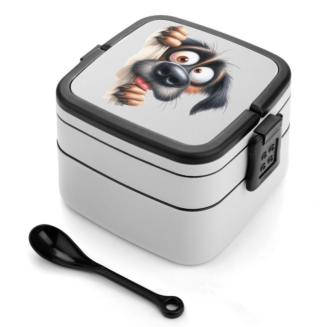 Custom Double-layer Bento Box - Personalized UV Printed Lunch Box With ...