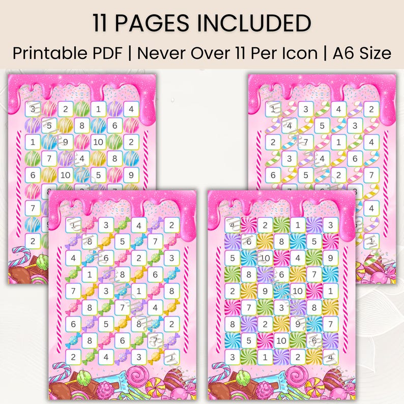 A6 Savings Challenge | Printable Money Tracker | Candy Surprise ...