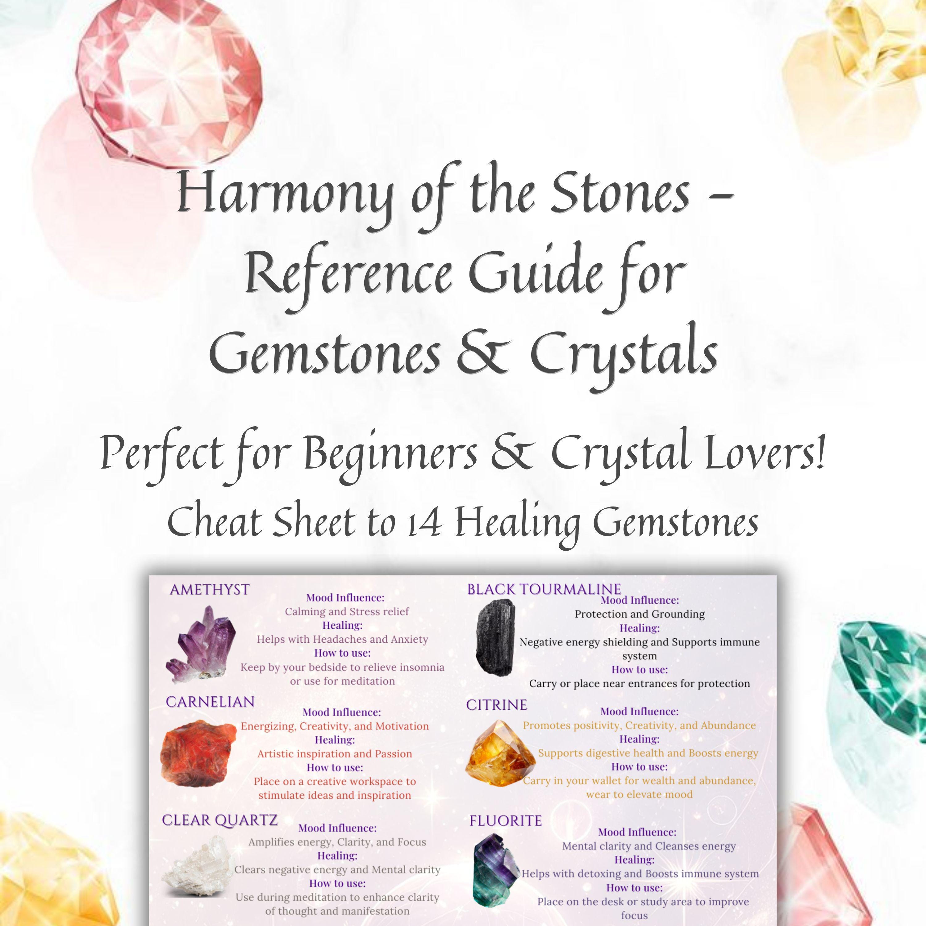 Healing Crystals Cheat Sheet | 14 Essential Gemstones and Their Powers ...