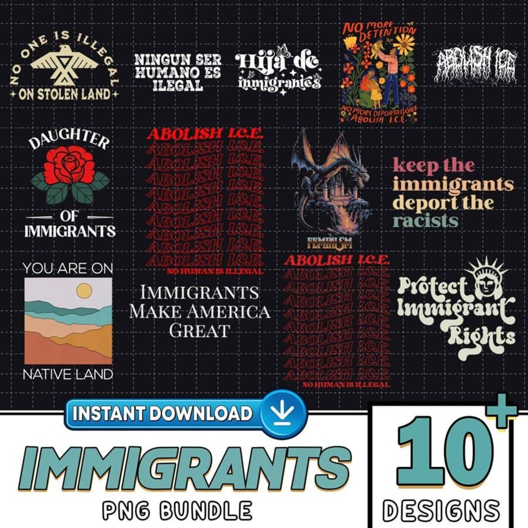 Immigrants Bundle, Immigrants Make America Great Png, Welcome Refugees ...